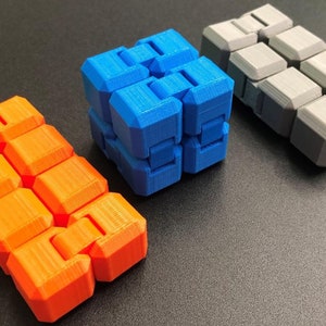 3D Printed Infinity Fidget Cube Tiktok Toy for ADHD and Stress Relief ...