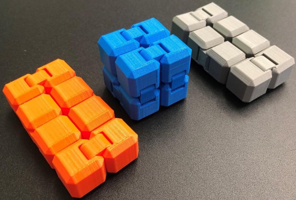 3D Printed Infinity Fidget Cube Tiktok Toy for ADHD and Stress Relief | Huge Selection of ...