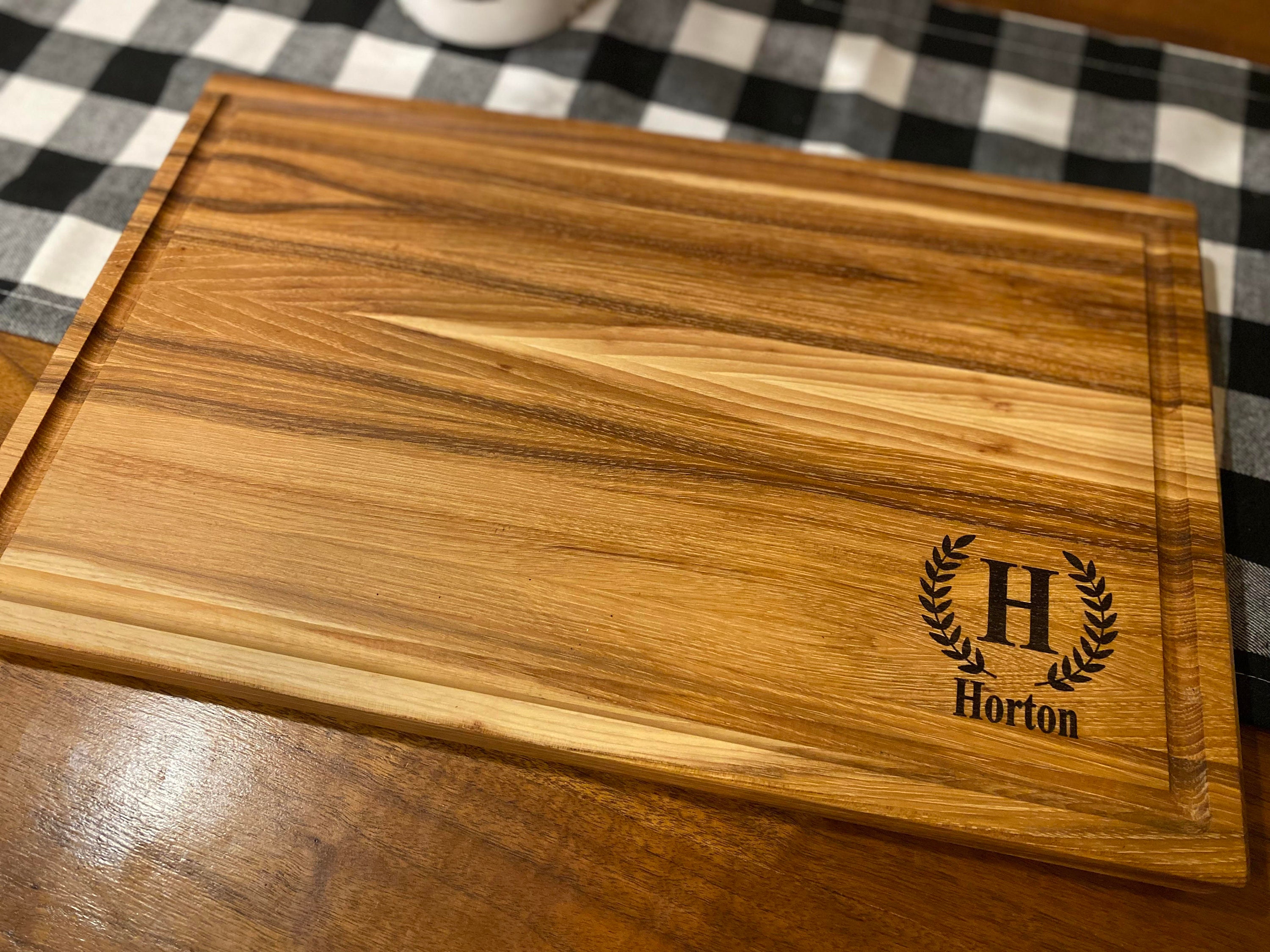 Hickory Cutting Board Edge Grain Cutting Board Butcher Block - Etsy