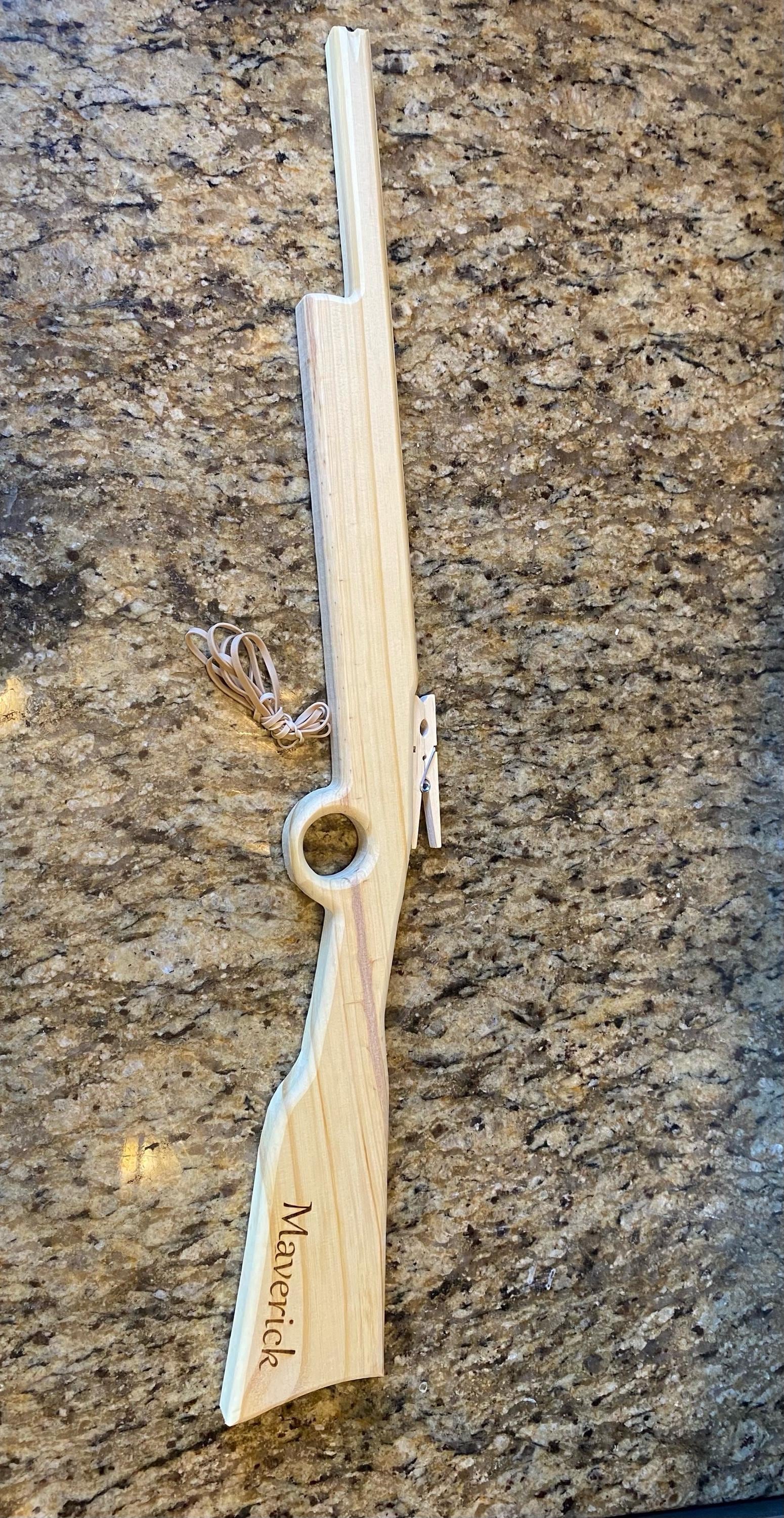 Personalized Rubber Band Gun, Toy Gun, Wood Toy, Rubber Band Rifle - Etsy