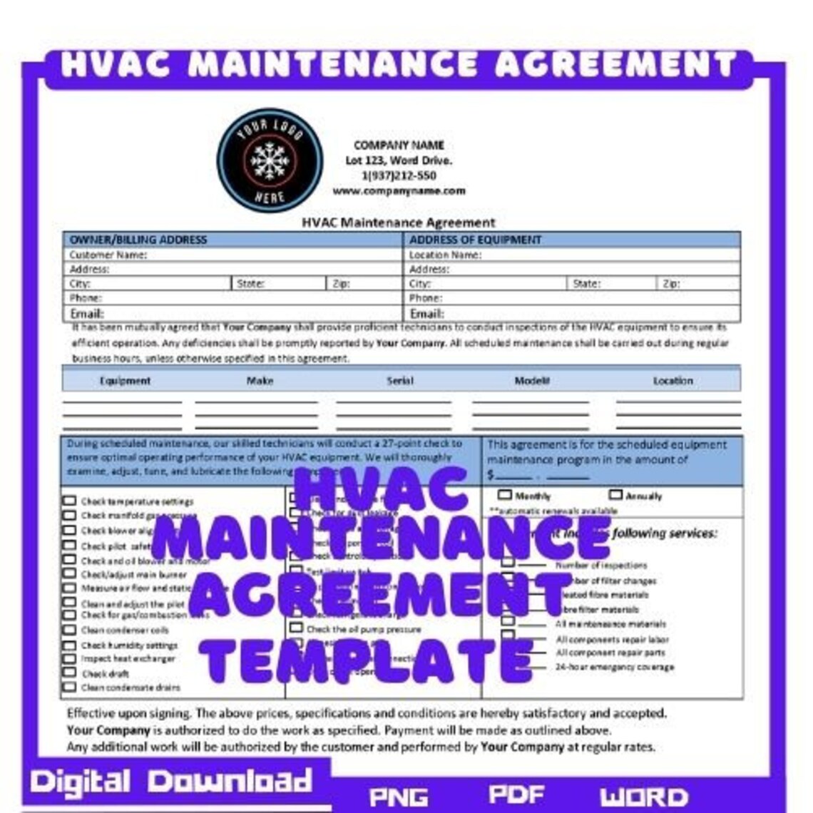 HVAC MEGA BUNDLE, Hvac Svg, Hvac Contract, Hvac Log Book, Hvac ...