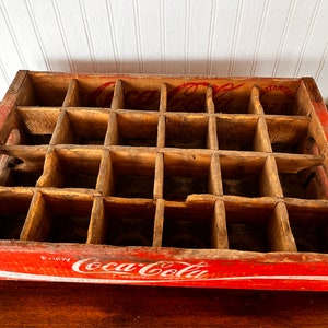 Vintage 1970s 24 Bottle Coca Cola Wood Crate From Chattanooga - Rustic ...