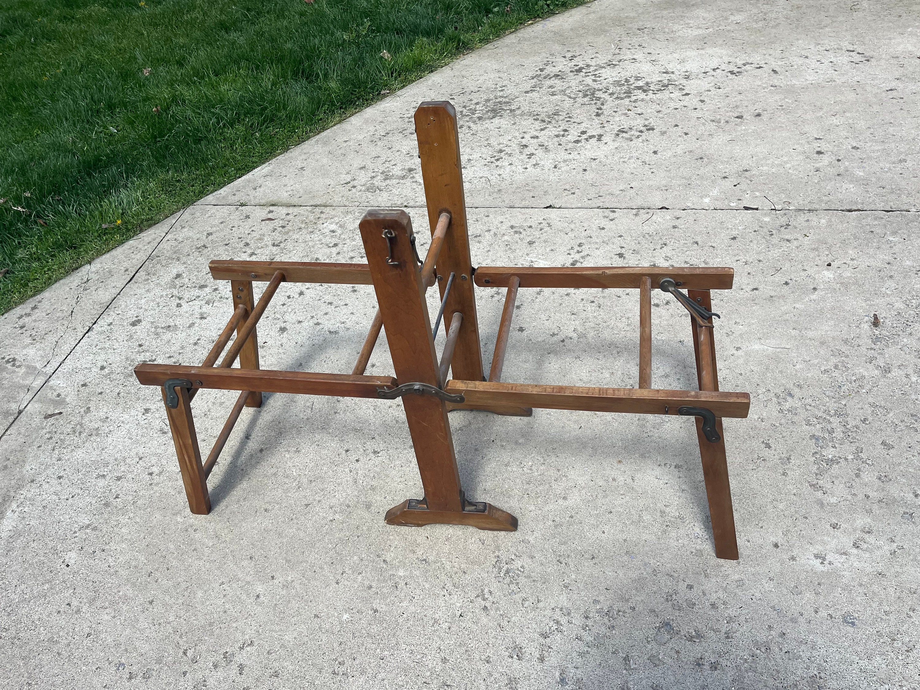 Early American Antique Wooden Laundry Stand - Home - Décor, Wash Tub ...