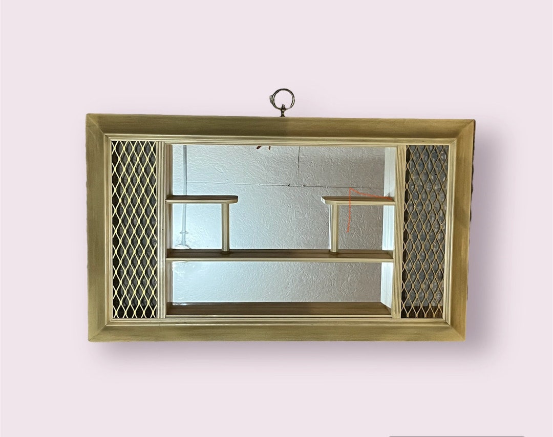 MCM Mirro Shadow Box Shelf Retro Home Décor 1957 Windsor Illinois ...