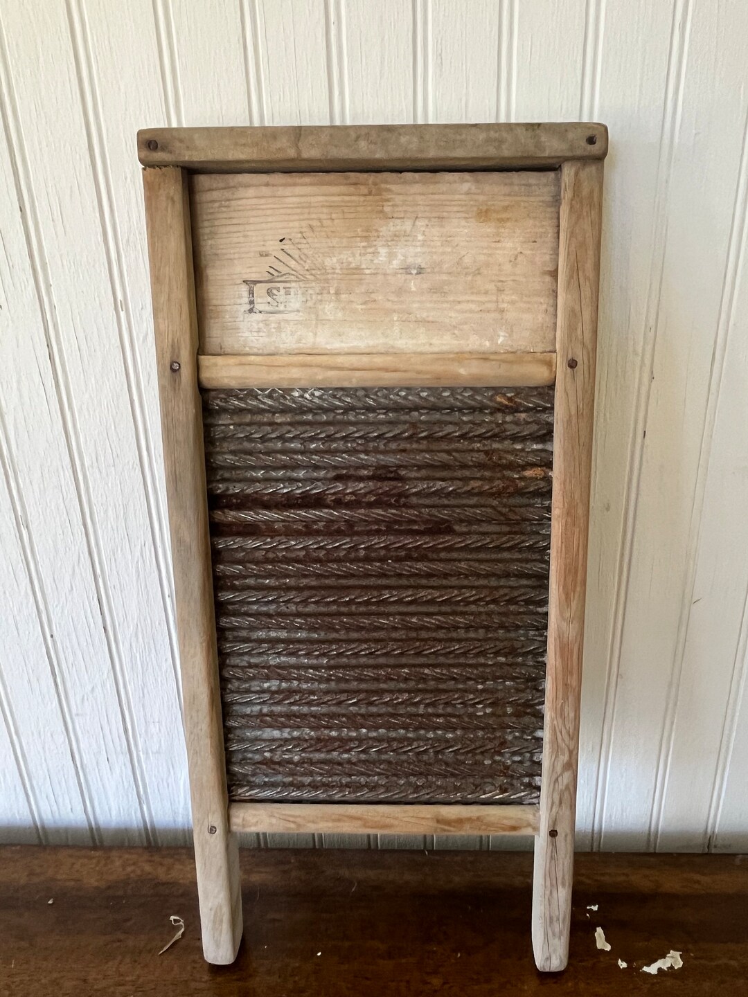 Vintage Special Metal Brand Washboard Primitive Wood Metal - Antique ...