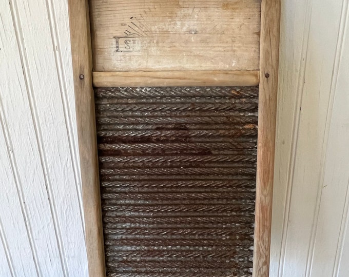 Vintage Special Metal Brand Washboard Primitive Wood Metal - Antique ...