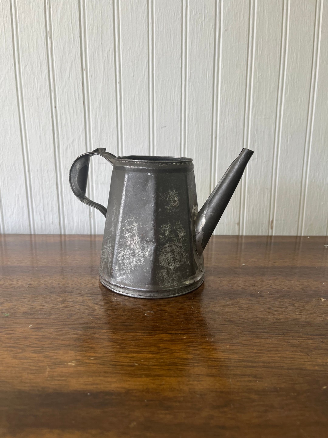 Antique Tin Coffee Pot - Tinsmith Coffee Pot - No Lid -tin Kitchen ...