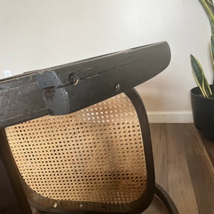 Vintage ROCKING CHAIR MCM Thronet Style Bentwood Rocker Boho Home Décor ...