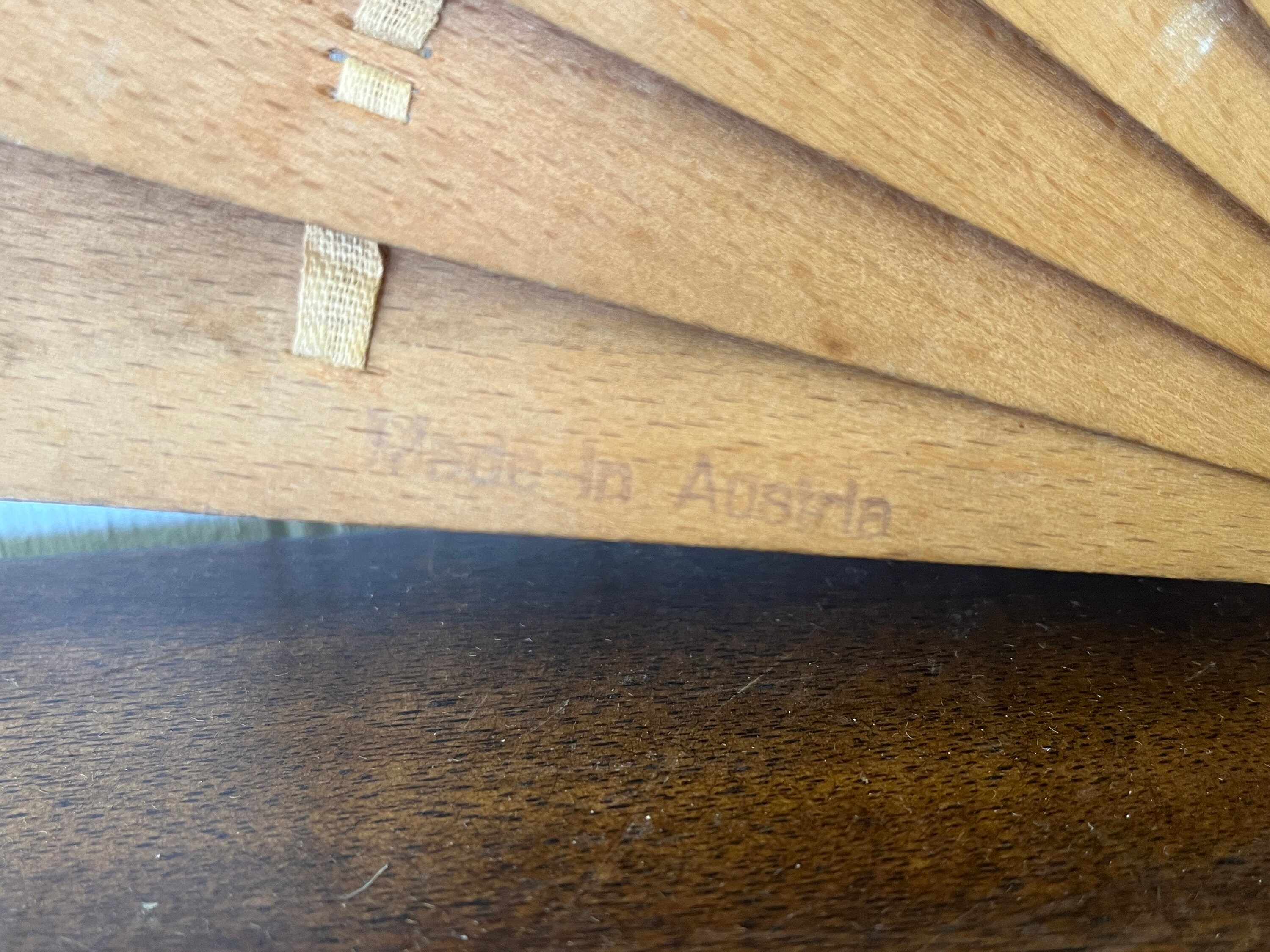 Victorian Brise Fan vintage Hand Painted Wooden Hand Fan Made in ...