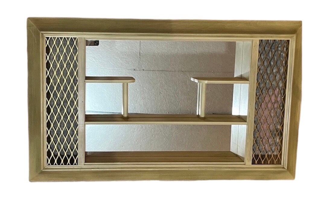MCM Mirror Shadow Box Shelf - Retro Home Décor -1957 Windsor Illinois ...