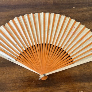 18 Inch Vintage Hand Painted Folding Hand Fan -unbranded Paper Vintage ...