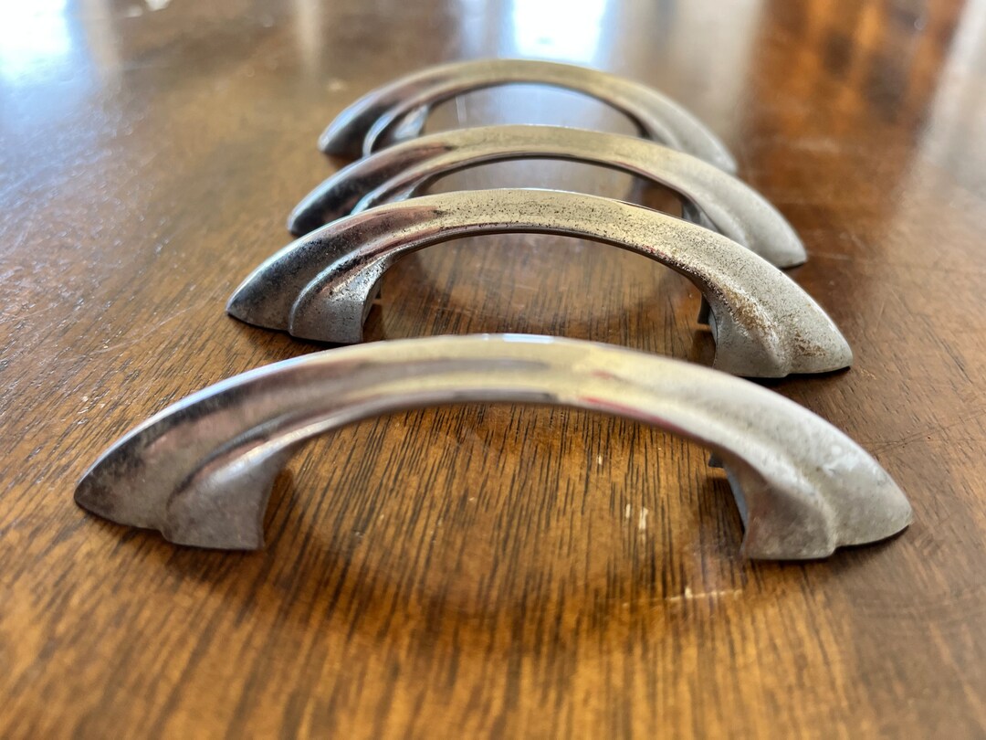 MCM Drawer Pulls Atomic Trailer Chrome Handles Restoration Project ...