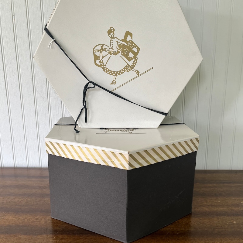 Vintage Hat Box - Etsy
