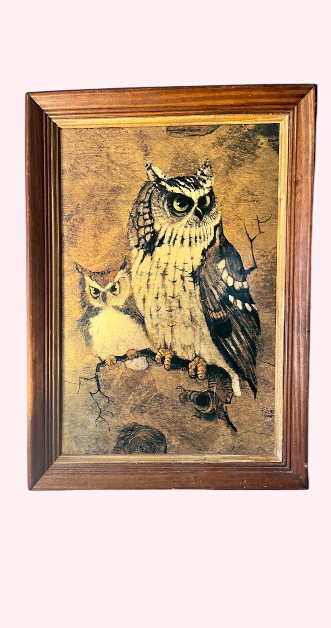 Vintage 1970s Screech Owls Wall Hanging by Richard Hinger - Etsy