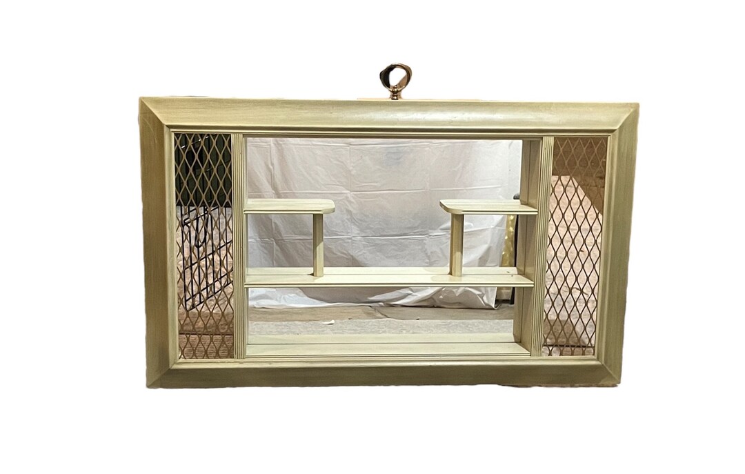 MCM Mirro Shadow Box Shelf Retro Home Décor 1957 Windsor Illinois ...