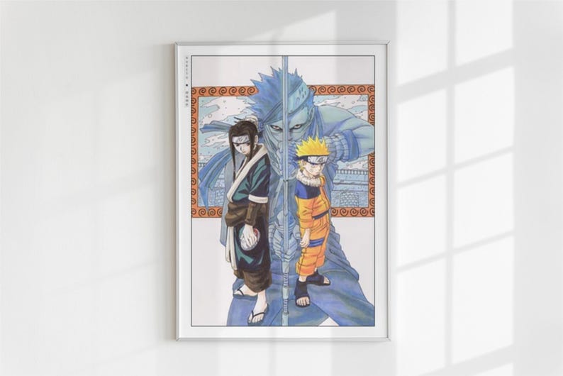 Anime Wall Art | Masashi Kishimoto Manga Poster and Frame - Etsy