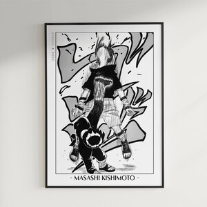 Anime Poster | Framed Masashi Kishimoto Art Prints - Etsy
