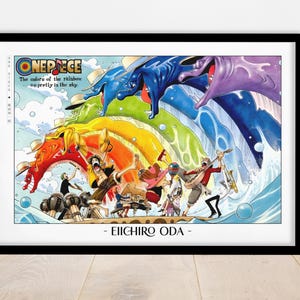 Anime Poster | Framed Eiichiro Oda Art Prints - Etsy