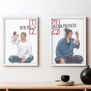 Set of 2 Real X Vagabond Poster Wall Art - Japanese Art, Manga Gift ...