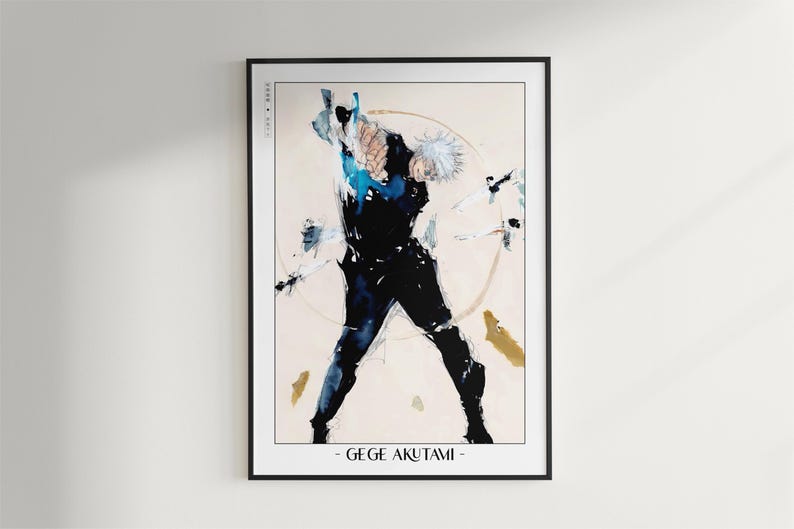 JJK Anime Poster | Framed Gege Akutami Art Prints - Etsy