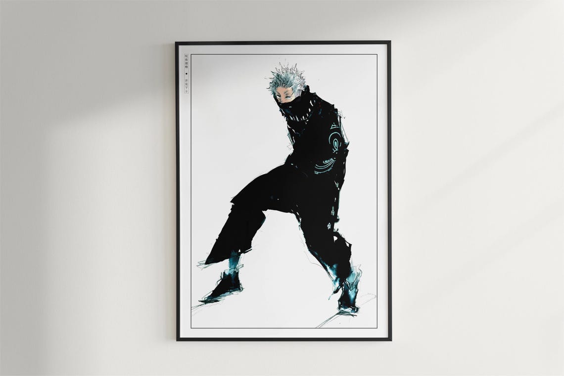 Anime Wall Art | Gege Akutami Manga Poster and Frame - Etsy