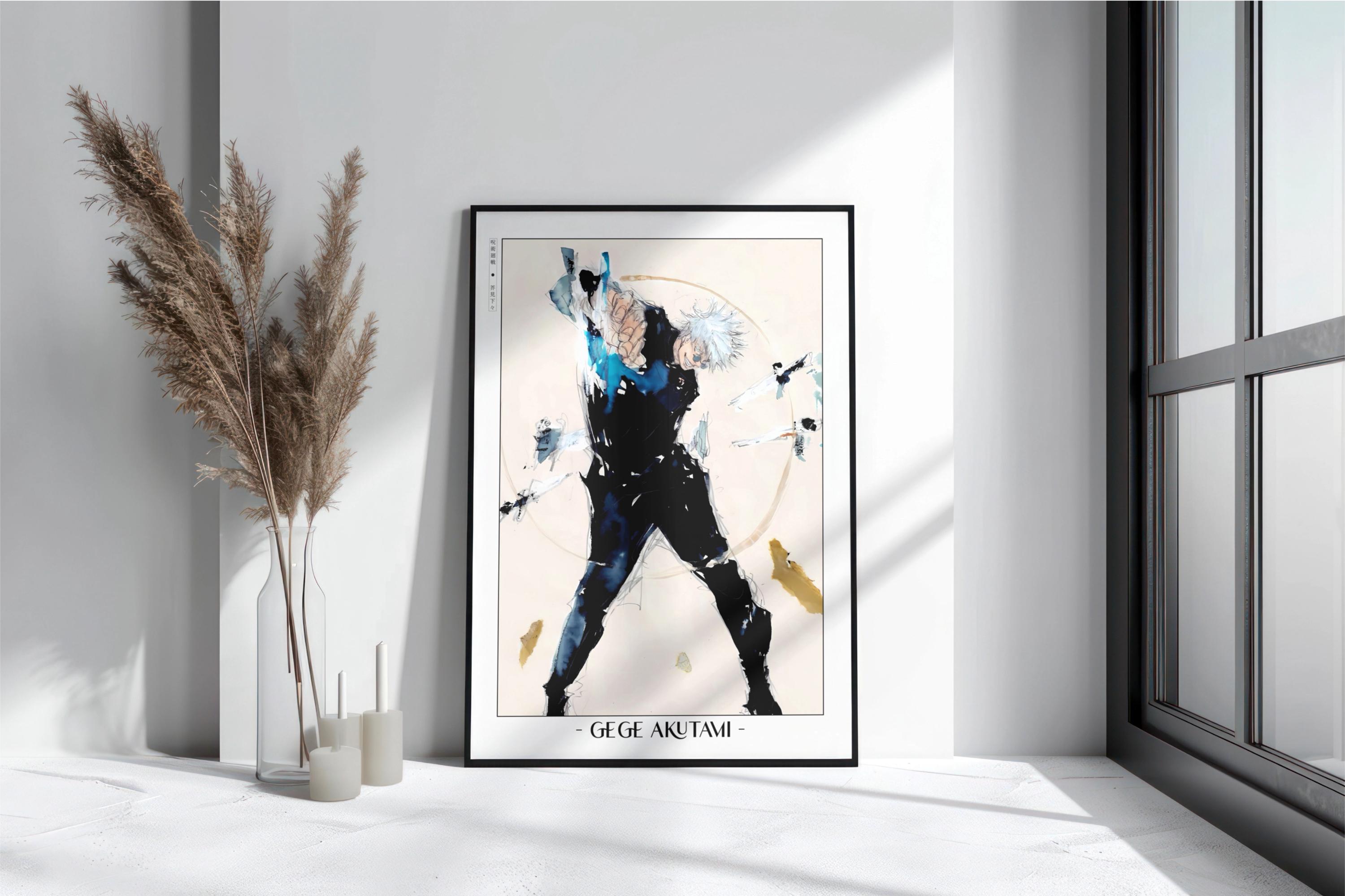 JJK Anime Poster | Framed Gege Akutami Art Prints - Etsy
