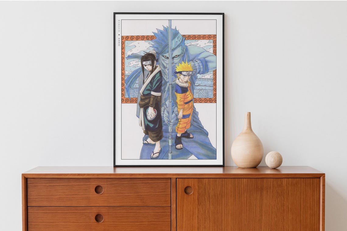 Anime Wall Art | Masashi Kishimoto Manga Poster and Frame - Etsy