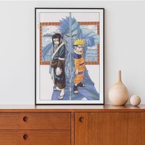 Anime Wall Art | Masashi Kishimoto Manga Poster and Frame - Etsy