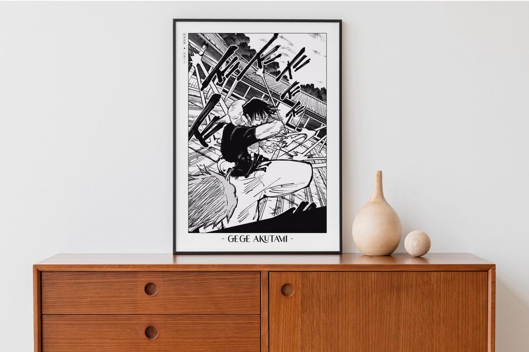 Anime Poster Wall Art - Manga Gift Ideas, Manga Panel Poster, Anime ...