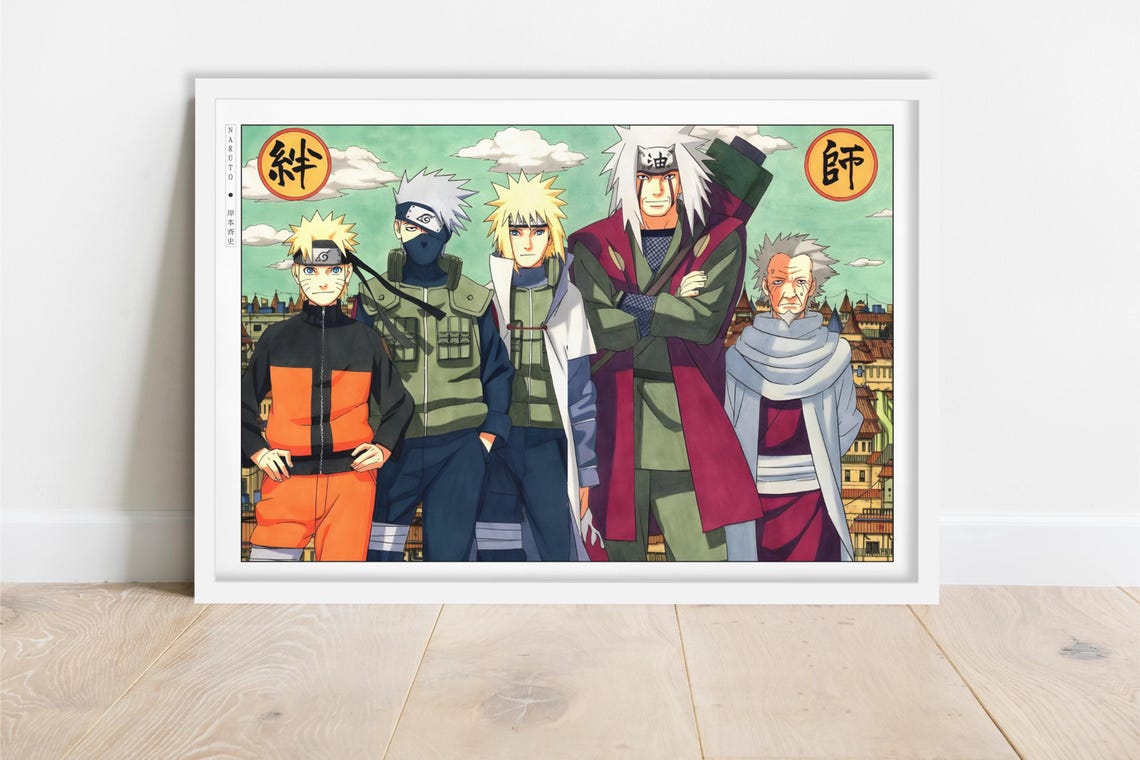 Anime Wall Art | Masashi Kishimoto Manga Poster and Frame - Etsy