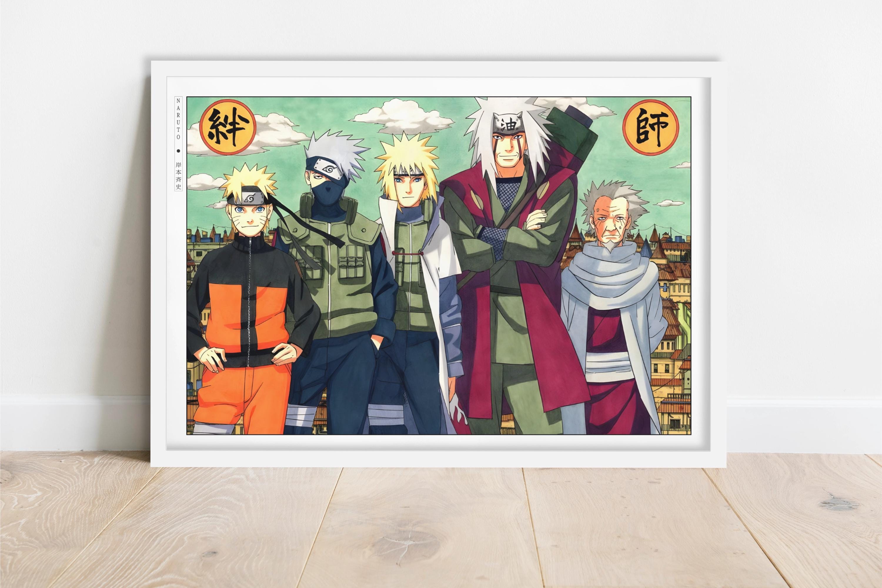 Anime Wall Art | Masashi Kishimoto Manga Poster and Frame - Etsy