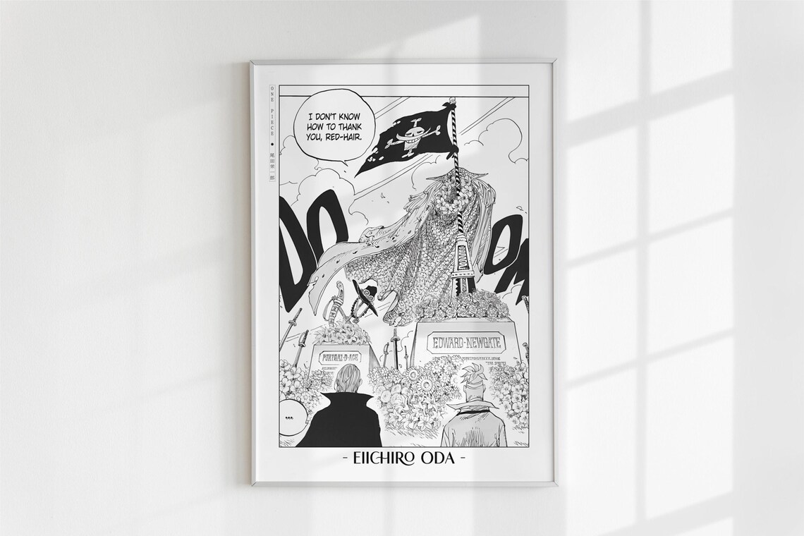Anime Poster | Framed Eiichiro Oda Art Prints - Etsy