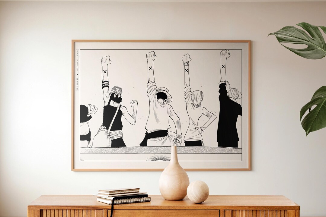 Shonen Anime Poster | Eiichiro Oda Art Print, Japanese Manga Wall Art ...