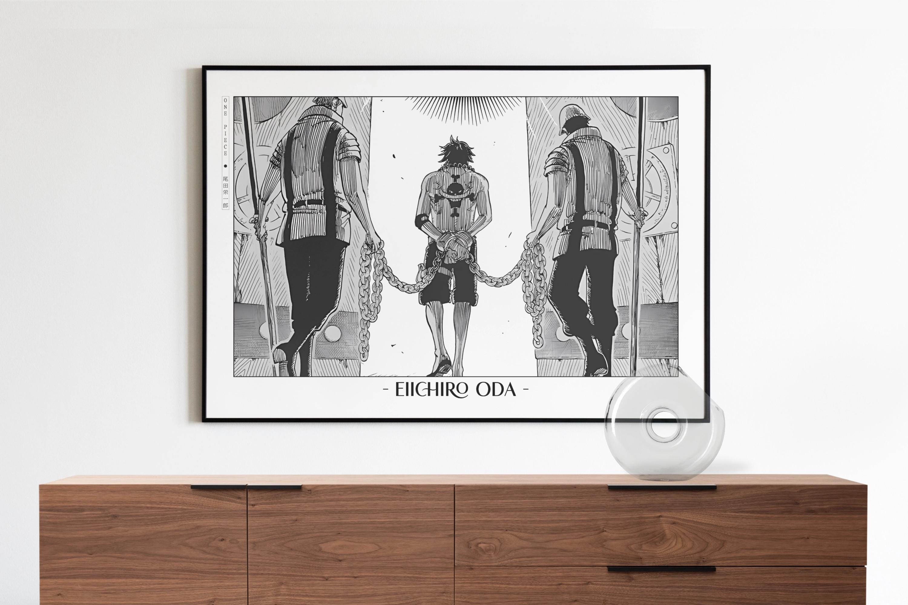 Anime Poster | Framed Eiichiro Oda Art Prints - Etsy