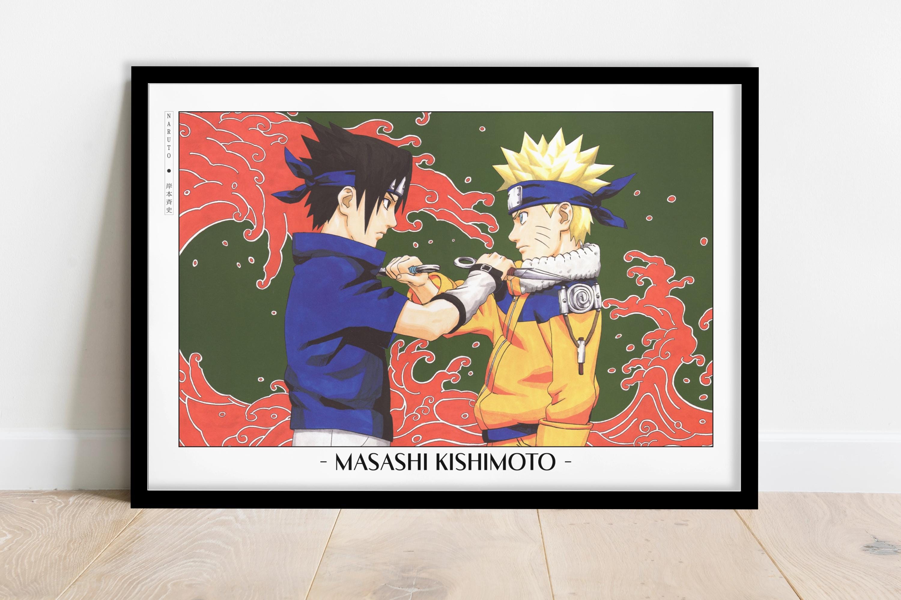 Anime Poster | Framed Masashi Kishimoto Art Prints - Etsy