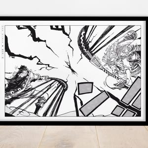Anime Wall Art | Eiichiro Oda Manga Poster and Frame - Etsy
