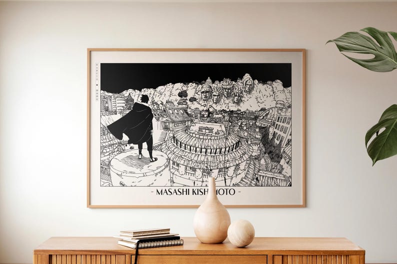 Anime Poster | Framed Masashi Kishimoto Art Prints - Etsy