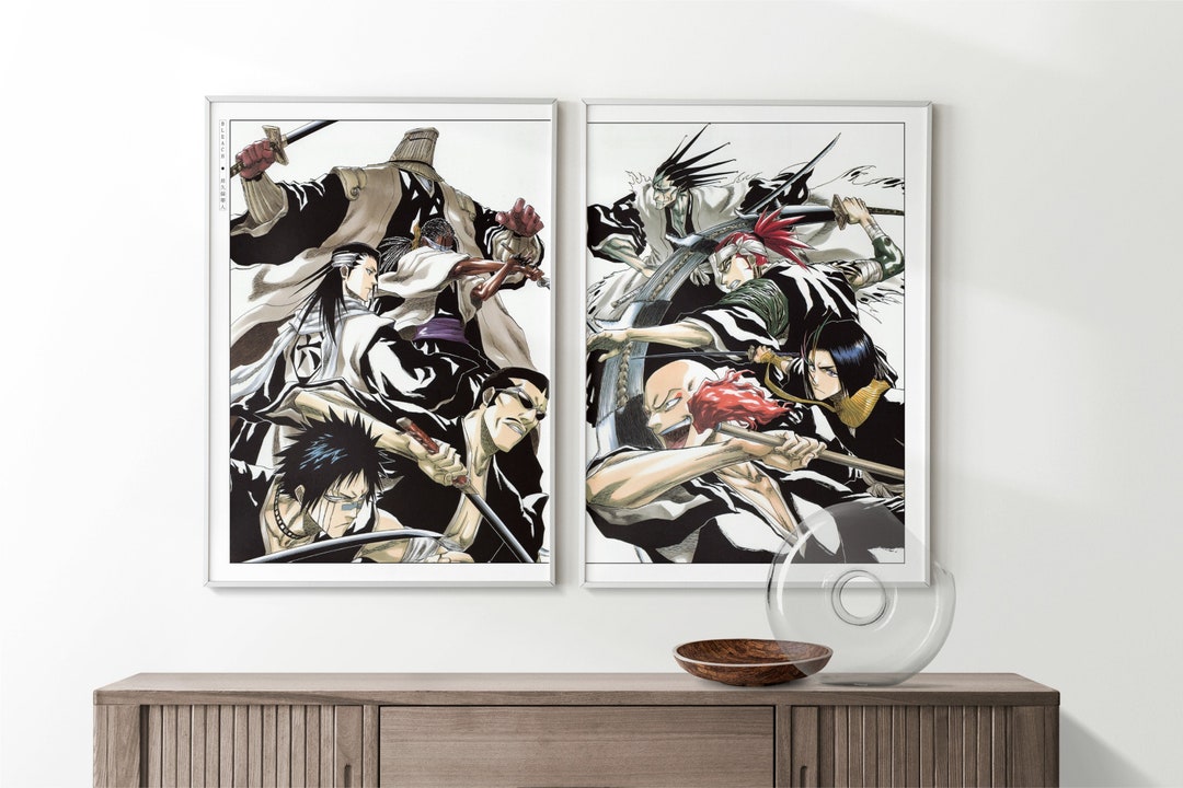 Set of 2 Anime Poster Wall Art Japanese Art Print, Manga Gift Idea ...
