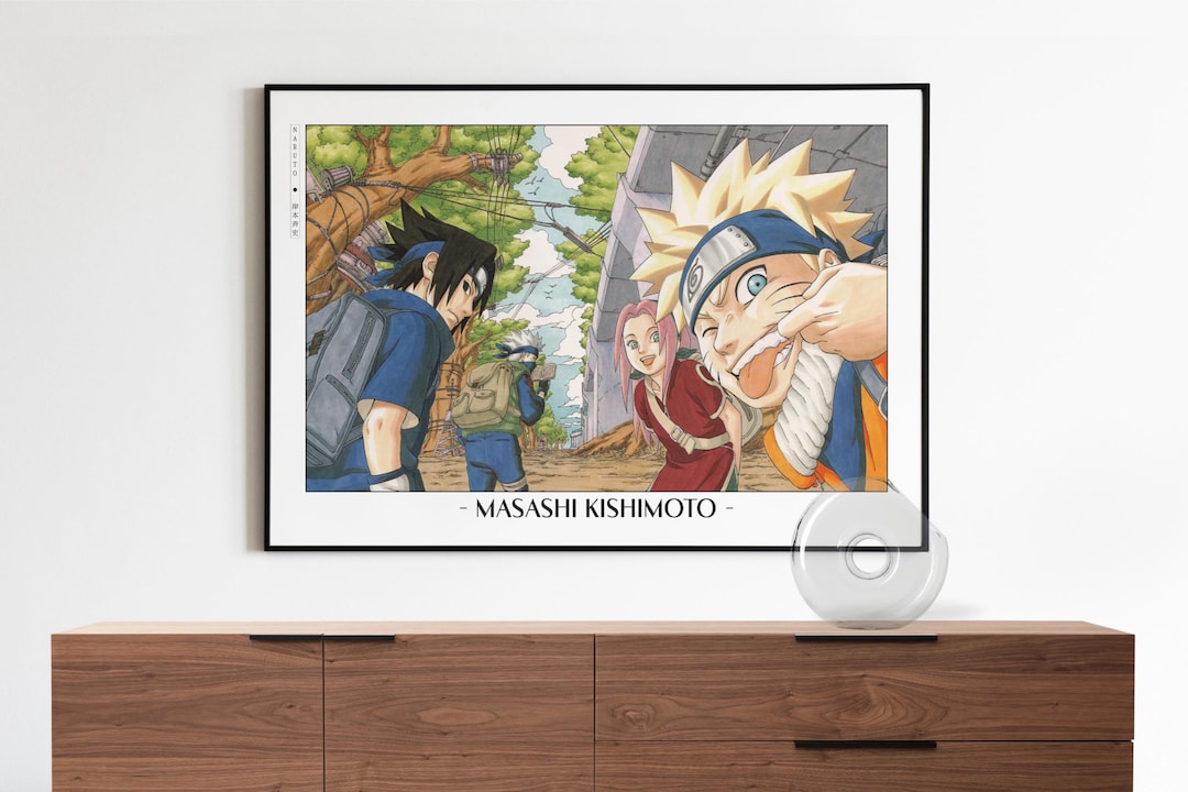 Shonen Anime Poster | Masashi Kishimoto Art Print, Japanese Manga Wall ...