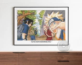 Anime Poster | Framed Masashi Kishimoto Art Prints - Etsy