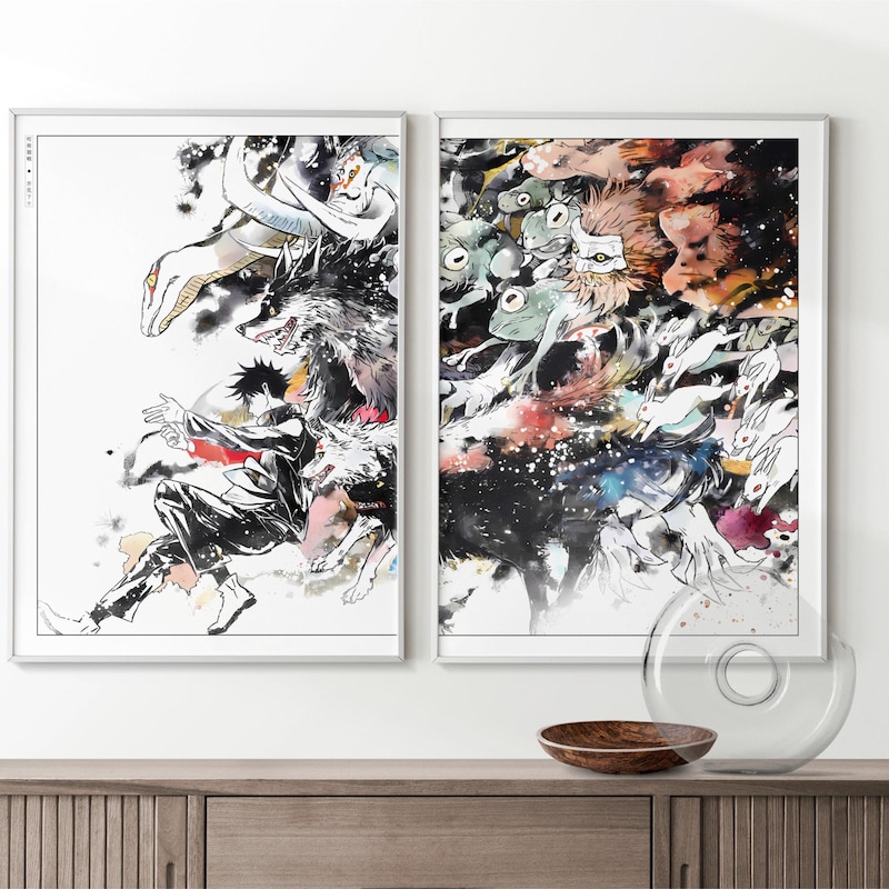 Poster Set Jjk - Etsy UK