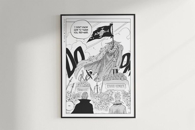 Anime Wall Art | Eiichiro Oda Manga Poster and Frame - Etsy