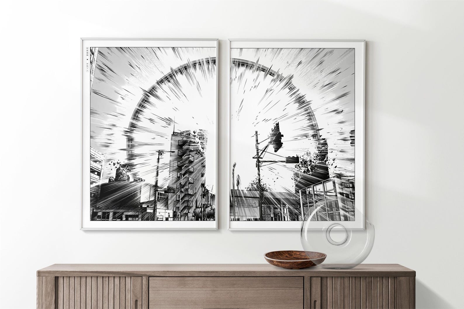 JJK Anime Poster Set of 2 | Framed Gege Akutami Art Prints - Etsy