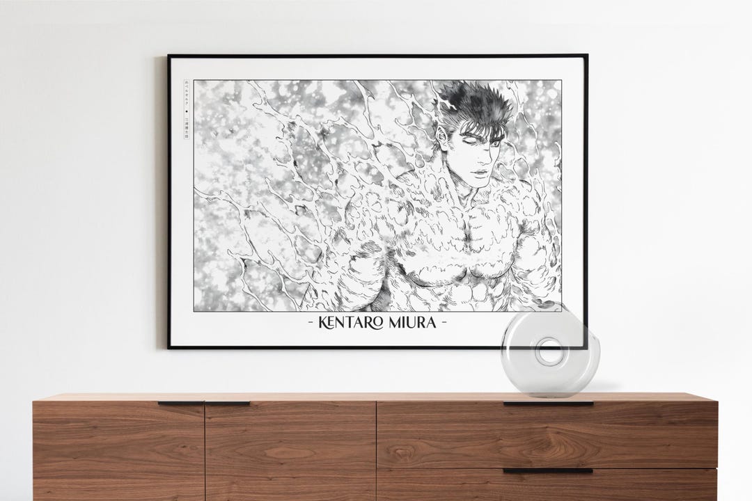 Berserk Poster | Framed Kentaro Miura Manga Wall Art - Etsy