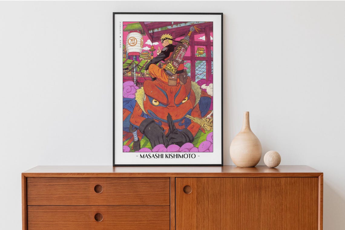 Anime Poster | Framed Masashi Kishimoto Art Prints - Etsy