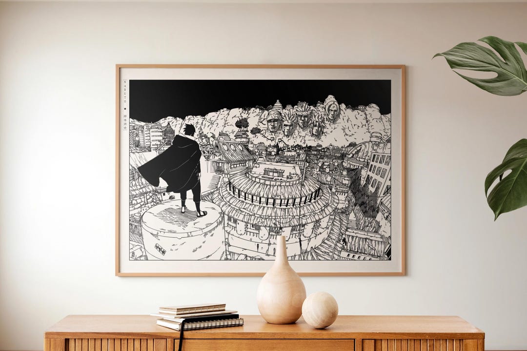 Shonen Anime Poster | Masashi Kishimoto Art Print, Japanese Manga Wall ...