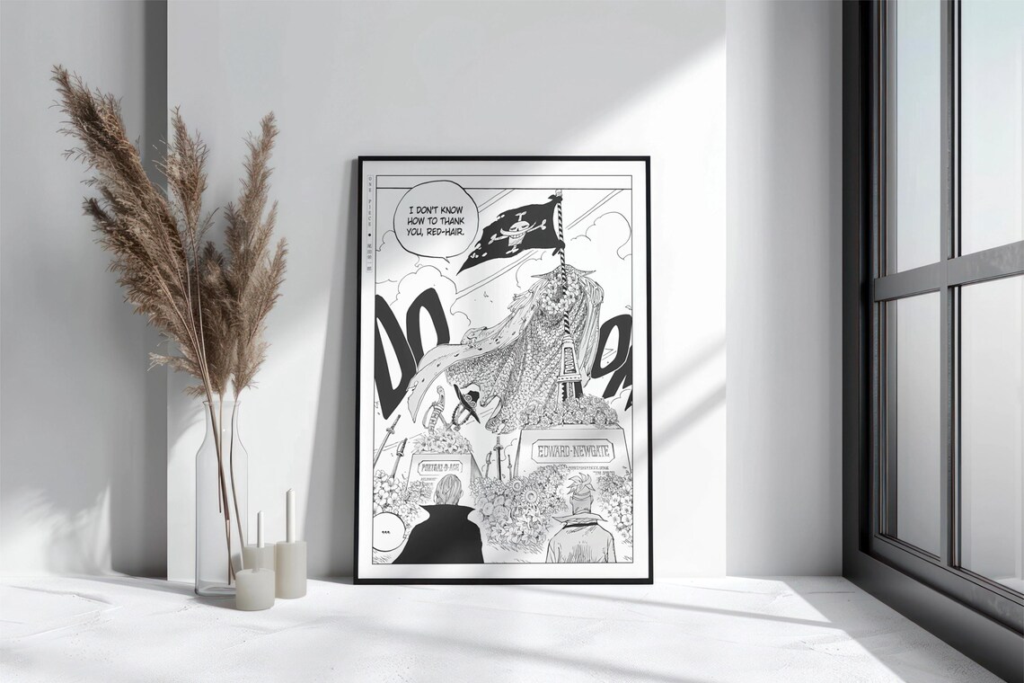 Anime Wall Art | Eiichiro Oda Manga Poster and Frame - Etsy