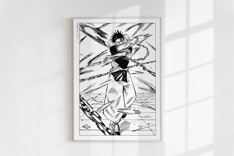 Anime Wall Art | Gege Akutami Manga Poster and Frame - Etsy