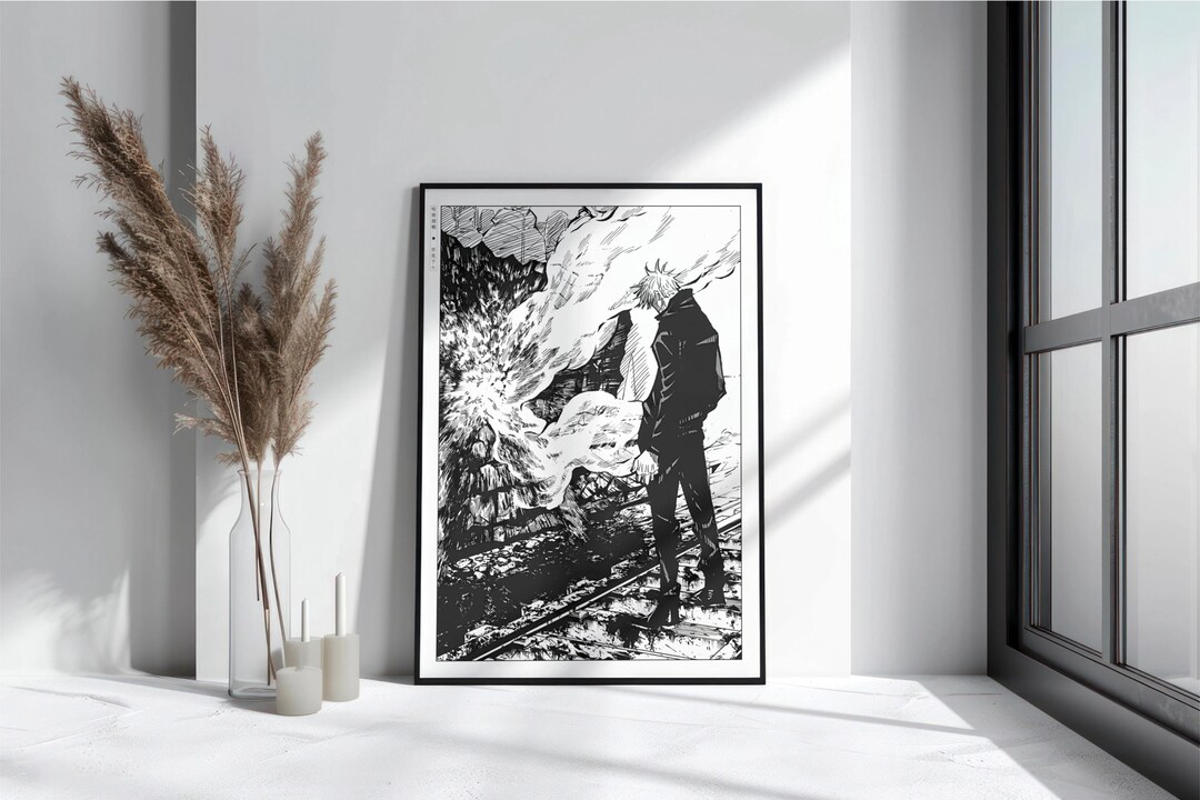 Anime Wall Art | Gege Akutami Manga Poster and Frame - Etsy