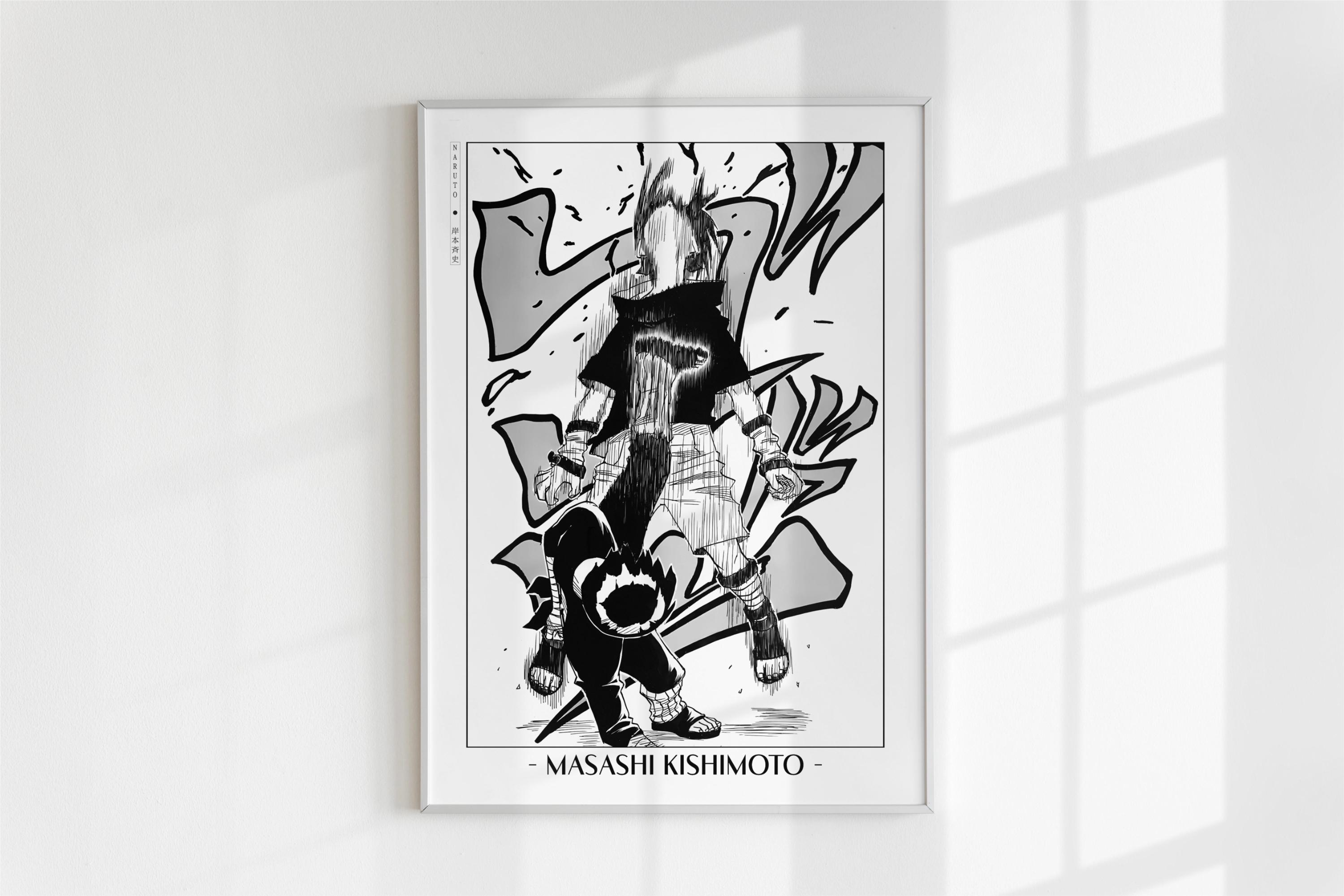 Anime Poster | Framed Masashi Kishimoto Art Prints - Etsy